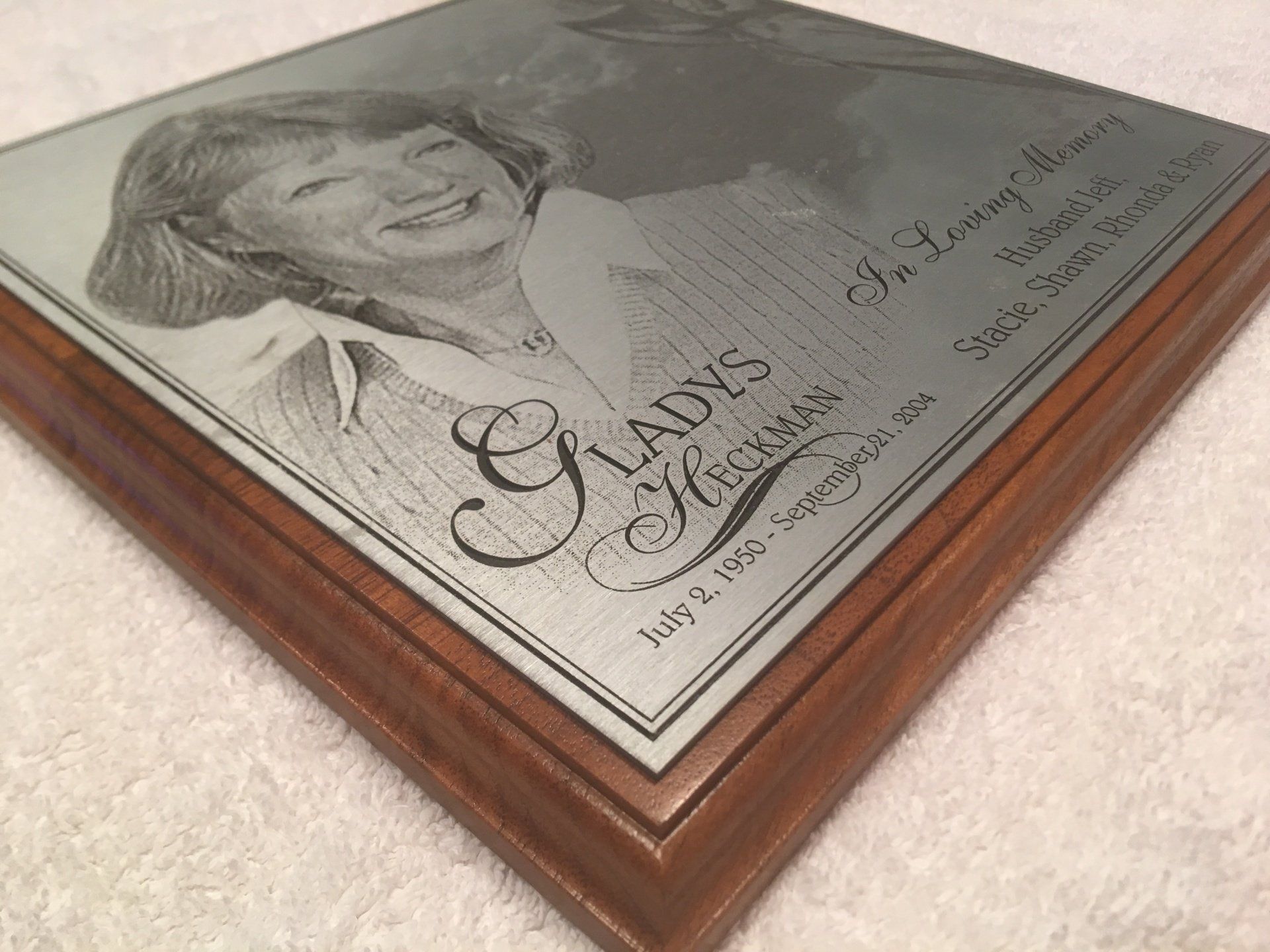 Deceased Plaque VisionMark Nameplate Company